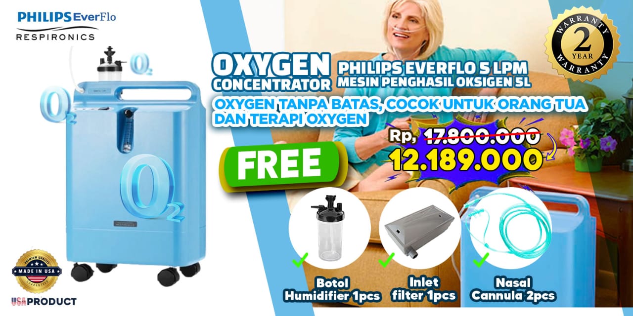 Jual Mesin Oksigen Everflo Home Oxygen Concentrator